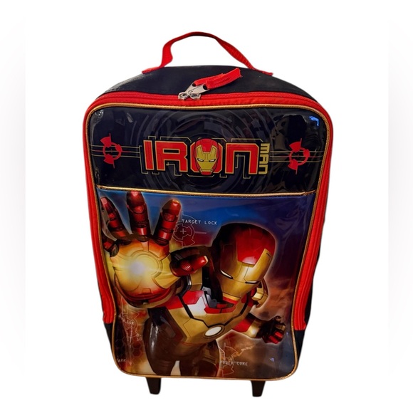 Marvel | Other | Marvel Iron Man Kids Rolling Carryon Luggage Red Black ...